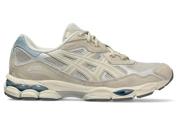 Asics Gel-nyc "beige Blue" Athletic Sneakers - Beige/blue