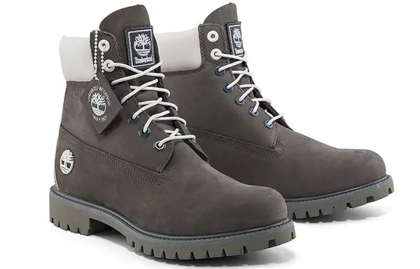 Timberland Premium 6 Inch Lace Up Boots - Grey/white