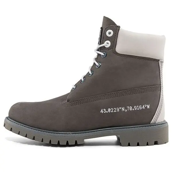 Timberland Premium 6 Inch Lace Up Boots - Grey/white