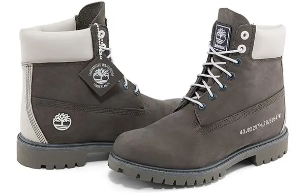 Timberland Premium 6 Inch Lace Up Boots - Grey/white