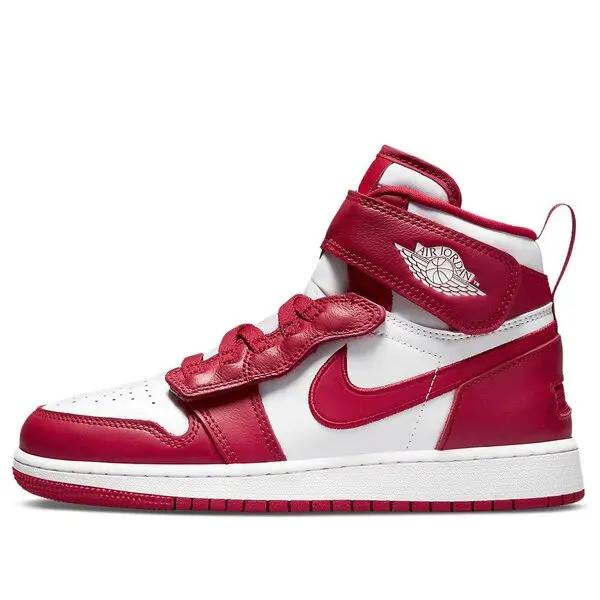 JORDAN 1 High Flyease Sneakers - White/red