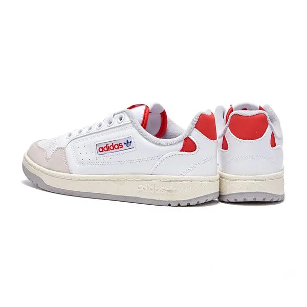 Adidas Ny 90 Low Top Lace-up Sneakers - Cloud White/cloud White/vivid Red