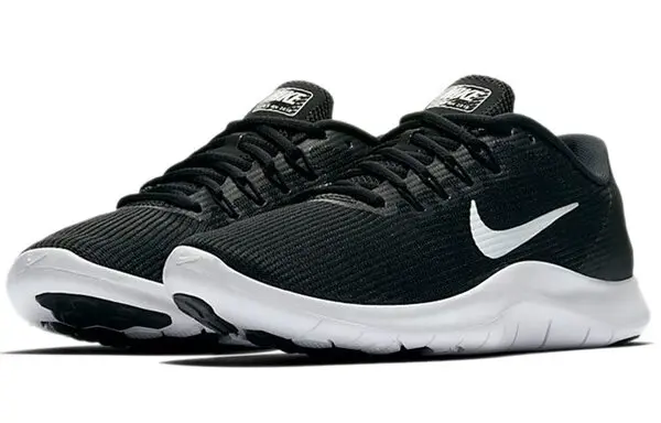 Nike Flex 2018 Rn Running Shoes - Black/white-black