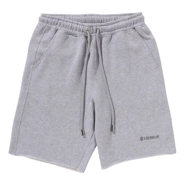 A BATHING APE Raw Edge Sweatshorts - Grey