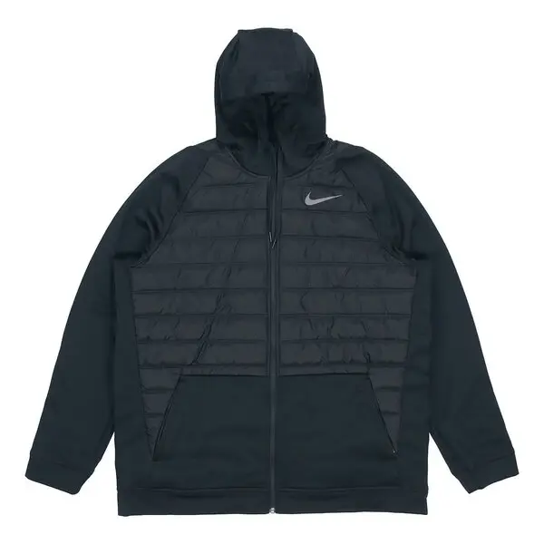 Nike Full-length Zipper Padded Jacket - Black