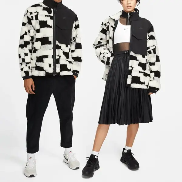 Nike Colorblock Stand Collar Fleece Jacket
