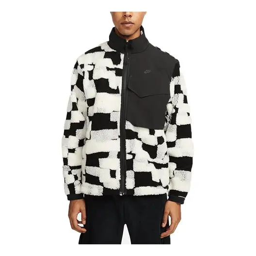 Nike Colorblock Stand Collar Fleece Jacket - Multi-color