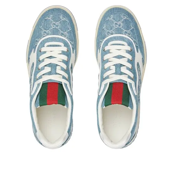 Gucci Re-web Gg Denim Sneakers