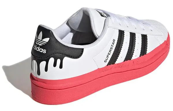 Adidas Originals Superstar "paint Drip White Turbo" Sneakers