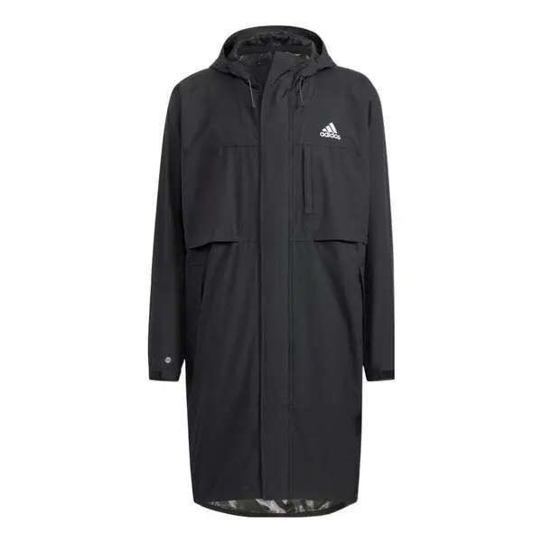 Adidas Mid-length Hooded Windbreaker - Multi-color