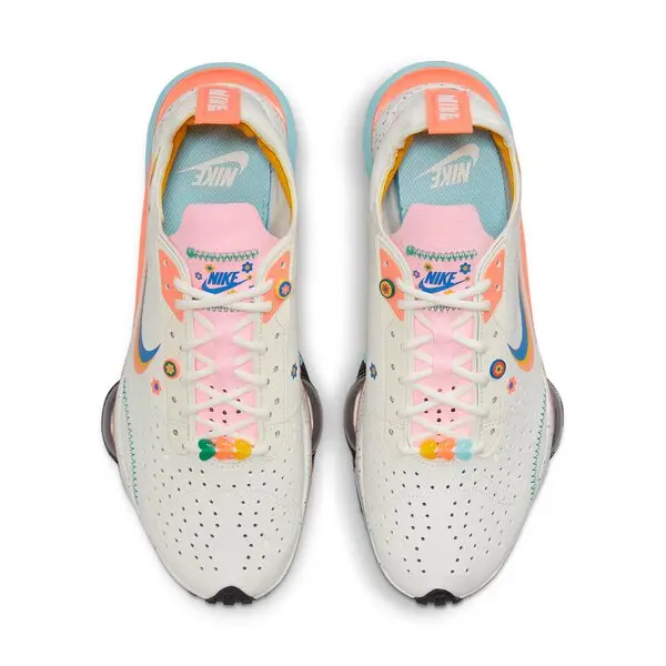 Nike Zoom-type "flowers, Rainbows And Beads" Low Top Sneakers - White
