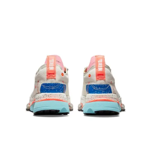 Nike Zoom-type "flowers, Rainbows And Beads" Low Top Sneakers - White