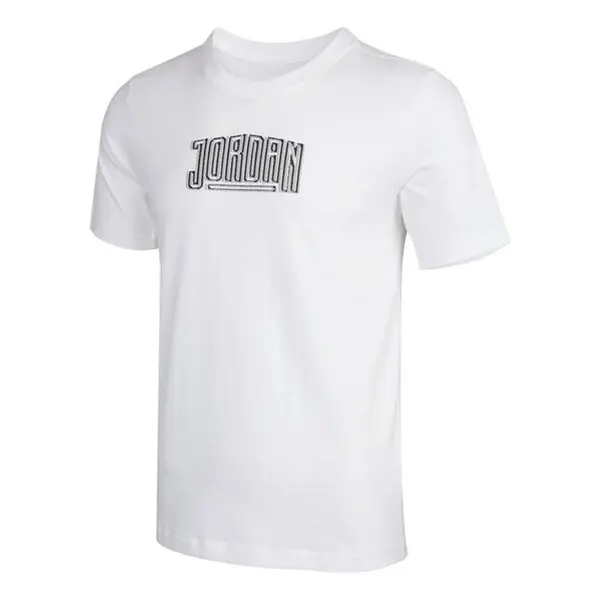 JORDAN Dna Ss Crew 2 Alphabet Logo T-shirt - White
