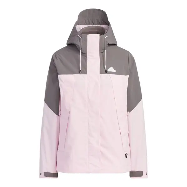 Adidas City Escape 3-in-1 Fleece Jacket - Pink/grey