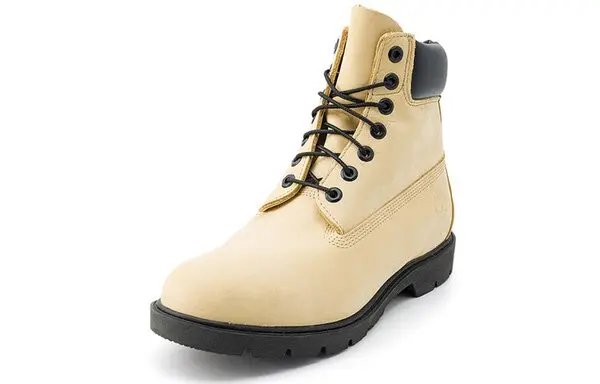 Timberland Classic 6 Inch Lace Up Waterproof Nubuck Boots - Yellow/black