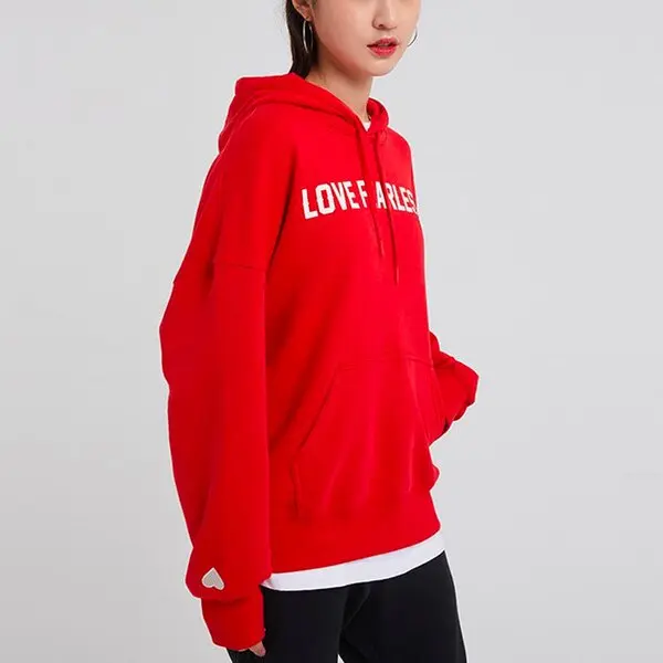 CONVERSE Love The Progress" Oversized Pullover Hoodie