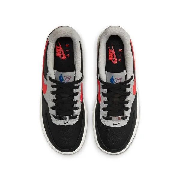 Nike Nba X Air Force 1 '07 Lv8 Emb '75th Anniversary Trail Blazers' Sneakers - Black/grey Fog/sail