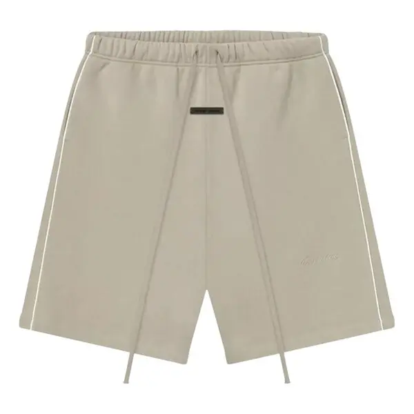 Fear Of God Relaxed Fleece Sweatshort With Piping - Timber/cloud White
