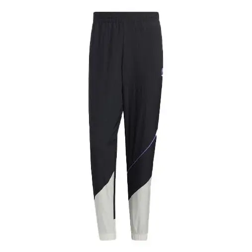 Adidas Neo Contrasting Colors Elastic Waistband Casual Sports Pants/trousers/joggers Black - Default Color