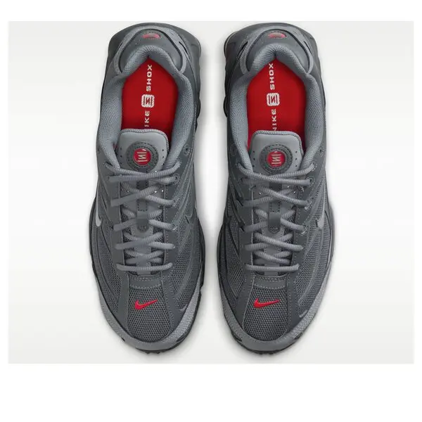Nike Shox Ride 2 "smoke Grey" Sneakers - Smoke Grey/university Red