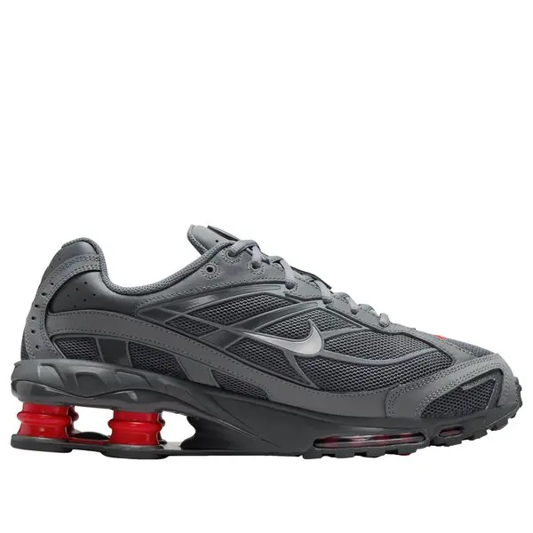 Nike Shox Ride 2 "smoke Grey" Sneakers - Smoke Grey/university Red