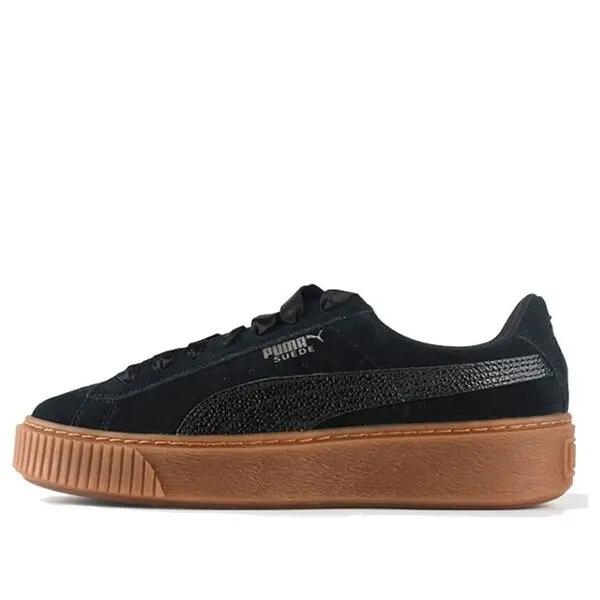 PUMA Suede Platform Bubble Sneakers - Black