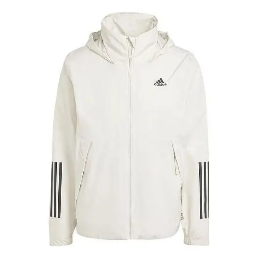 Adidas Bsc 3-stripes Rain.rdy Jacket Asia Sizing - White