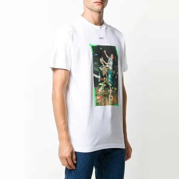 Off-White Painting Print Short Sleeve Tee - White