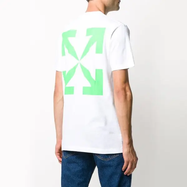 Off-White Painting Print Short Sleeve Tee - White