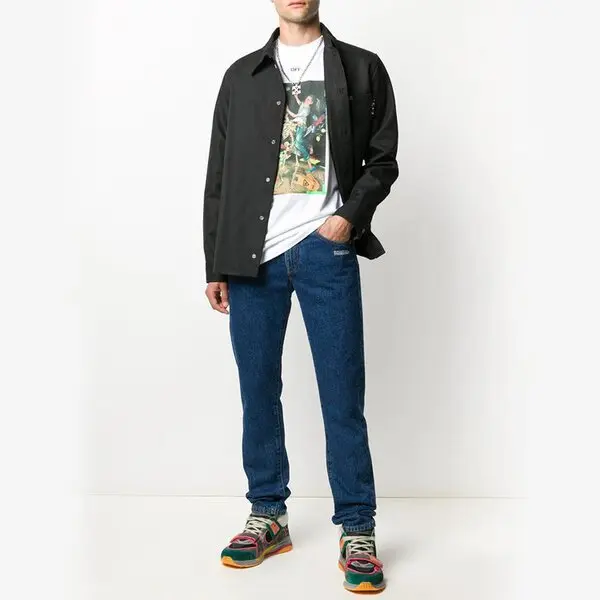 Off-White Painting Print Short Sleeve Tee - White