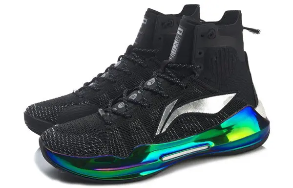 LI-NING Yushuai 13 Hi "polar Night" Athletic Sneakers - Black/green