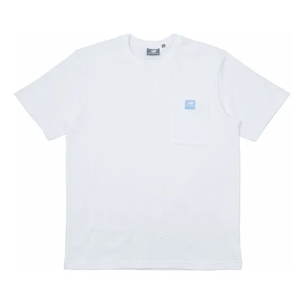 NEW BALANCE Short Sleeve Pocket T-shirt - Ice Blue