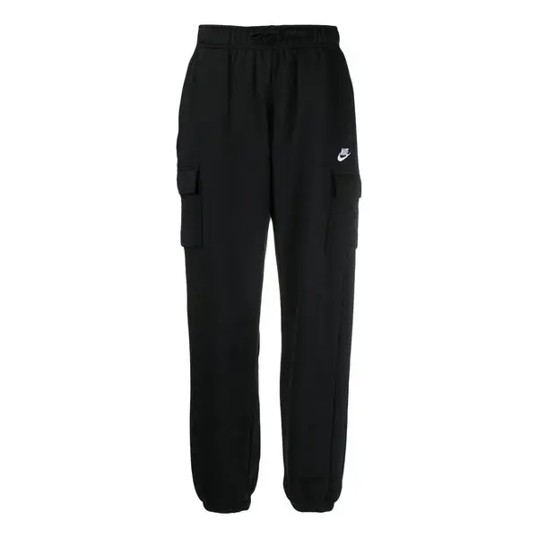 Nike Club Fleece Cargo Sweatpants - Black