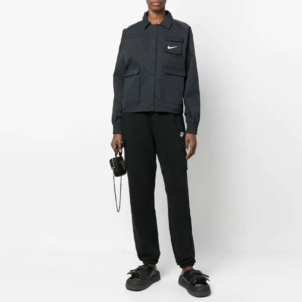 Nike Club Fleece Cargo Sweatpants - Black