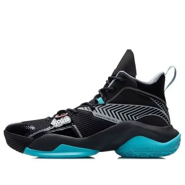 LI-NING Power V2 Athletic Sneakers - Black/blue