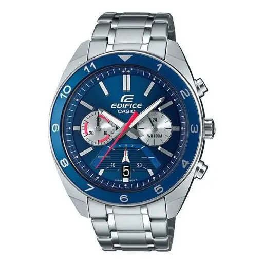 Casio Edifice Stainless Steel Water Resistant Analog Watch - Blue