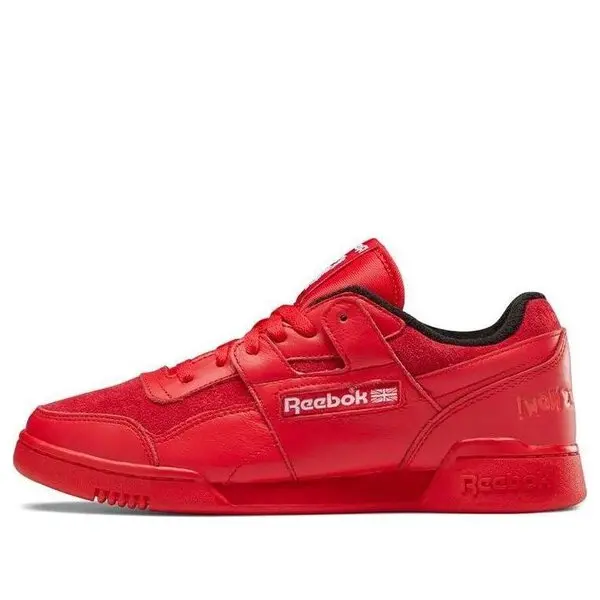 REEBOK Workout Plus Low Top Sneakers - Red