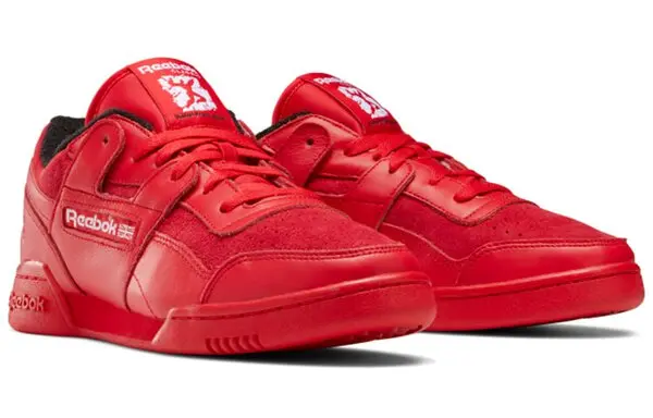 REEBOK Workout Plus Low Top Sneakers - Red