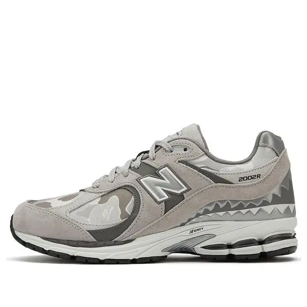 NEW BALANCE Bape X 2002r 'apes Together Strong Grey Camo' Sneakers - Gray/silver