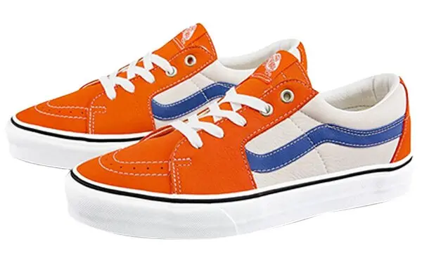 VANS Sk8-low Sneakers - Orange/white