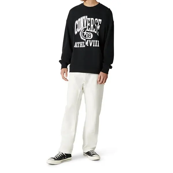 CONVERSE Alphabet Logo Round Neck Pullover