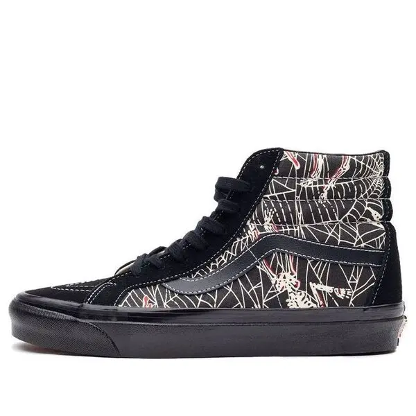 VANS Sk8-hi 38 Dx Anaheim Factory Og Black Spider Web - Black/white/red