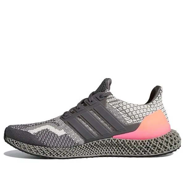 Adidas Ultra 4d "grey Pink Gradient" Sneakers - Grey/pink
