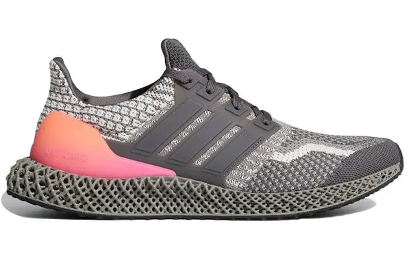 Adidas Ultra 4d "grey Pink Gradient" Sneakers - Grey/pink