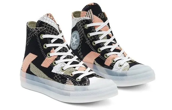 CONVERSE Chuck 70 Hi Knit Mashup Sneakers - Black/white