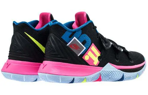 Nike Kyrie 5 Ep 'just Do It' Basketball Sneakers - Black/volt-hyper Pink