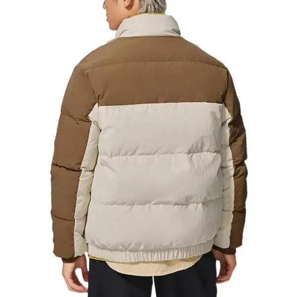 LI-NING Logo Down Jacket 'beige Brown