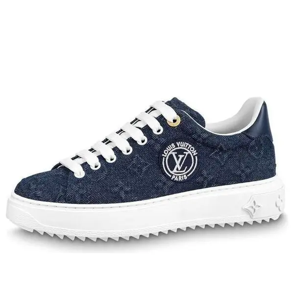 LOUIS VUITTON Time Out Sneakers - Blue/white
