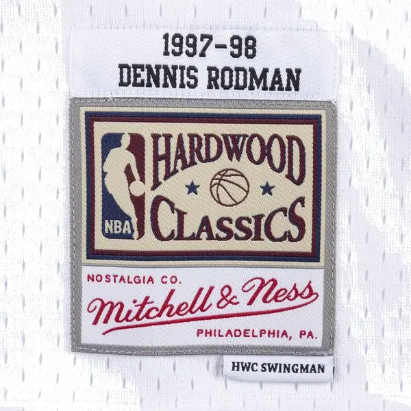 Mitchell & Ness X Nba Chicago Bulls 1997-98 Dennis Rodman 91 Swingman Jersey - White/red