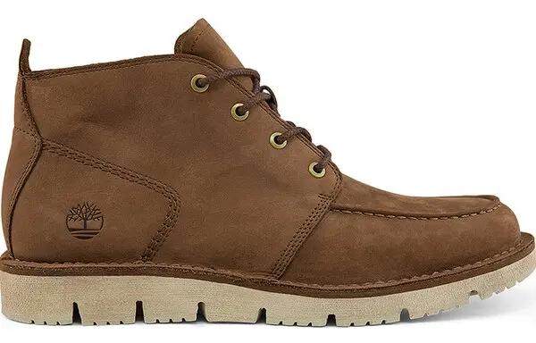 Timberland Moc Toe Chukka Boots - Brown/white